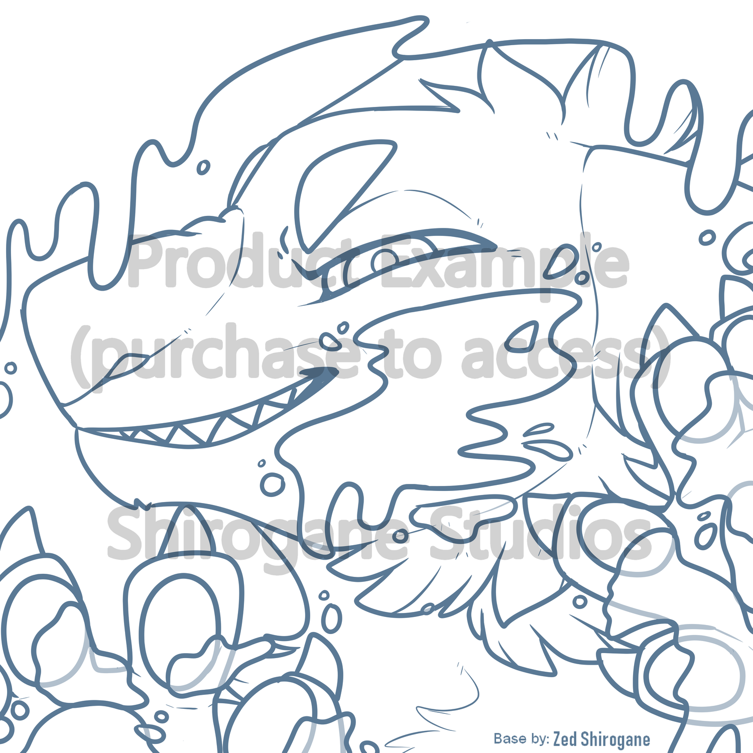 2023 Manokit Reference Sheet Base — Shirogane Studios