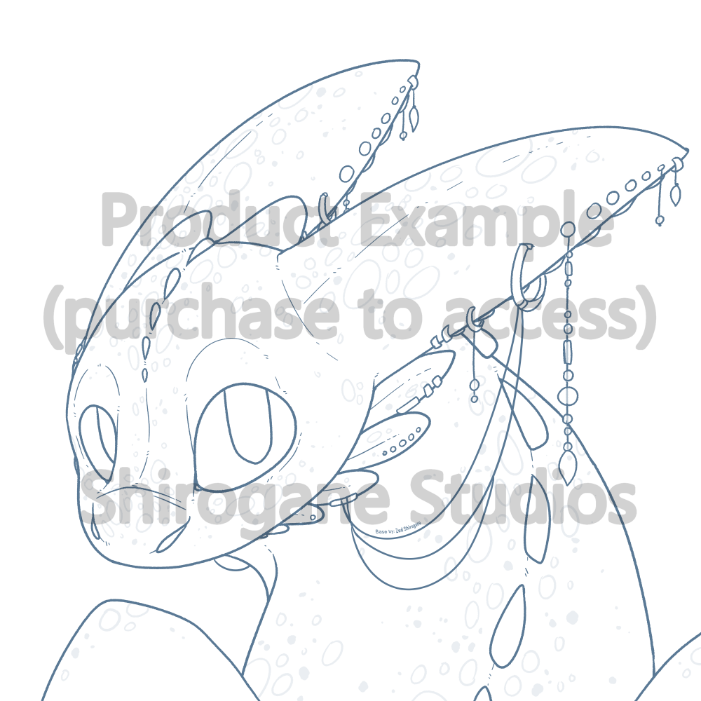 2023 Manokit Reference Sheet Base — Shirogane Studios