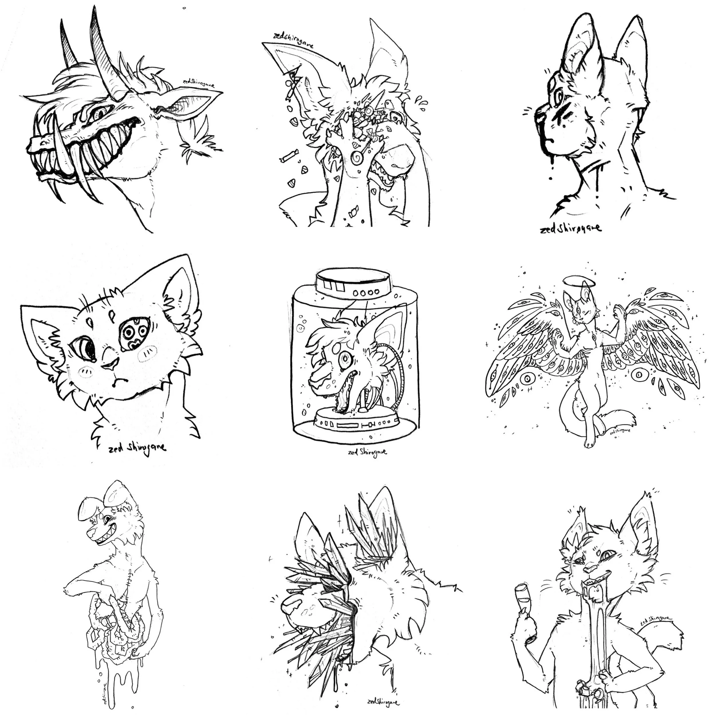 2023 Arcane Manokit Reference Sheet Base — Shirogane Studios