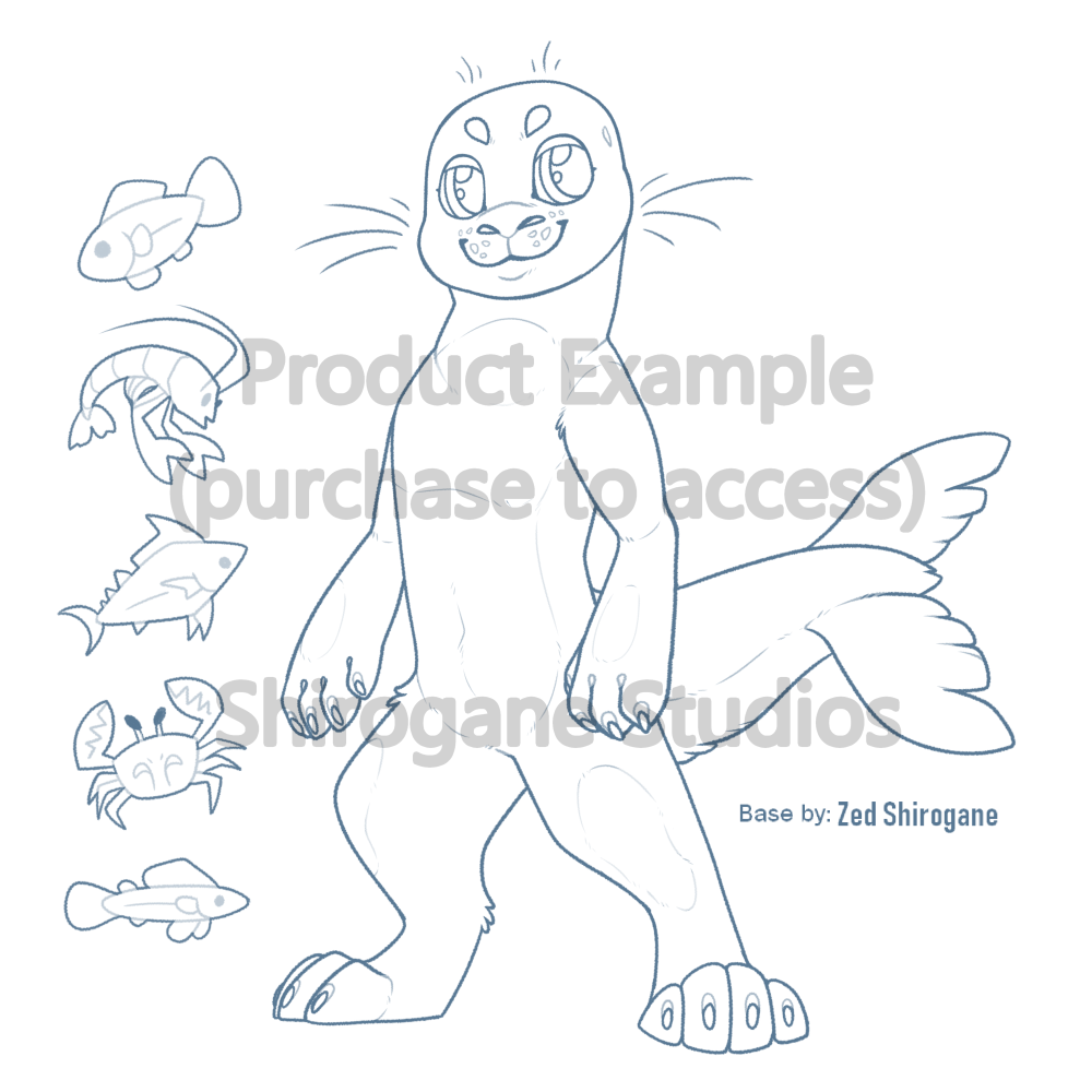 2023 Manokit Reference Sheet Base — Shirogane Studios