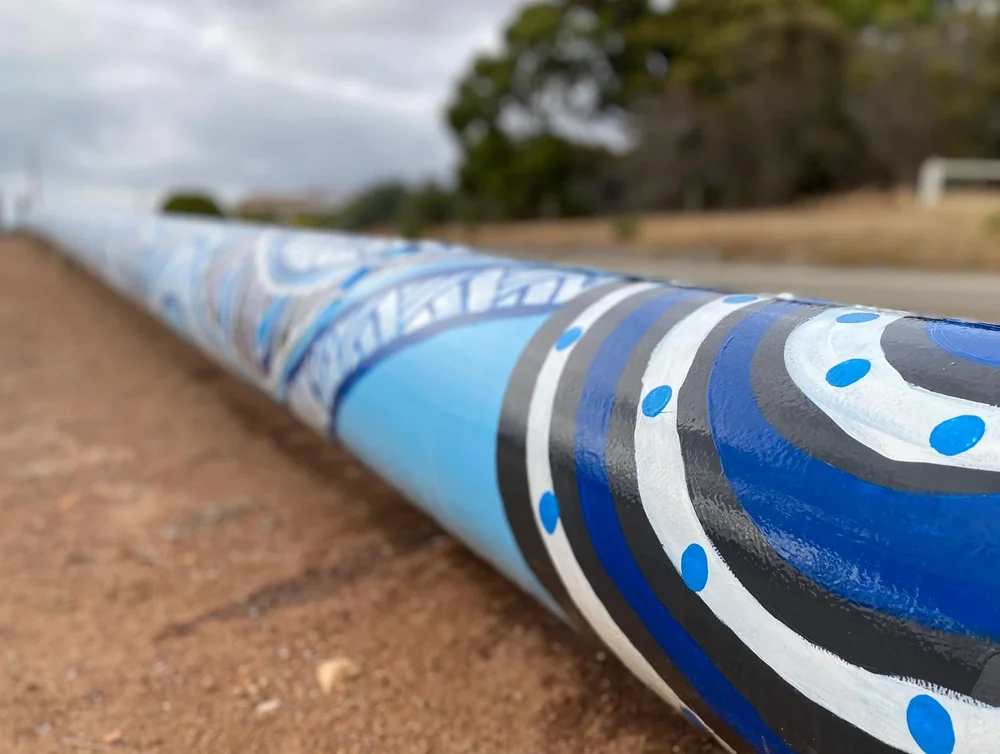 First Nations Mural on Pipeline — Eyre Arts Action Inc