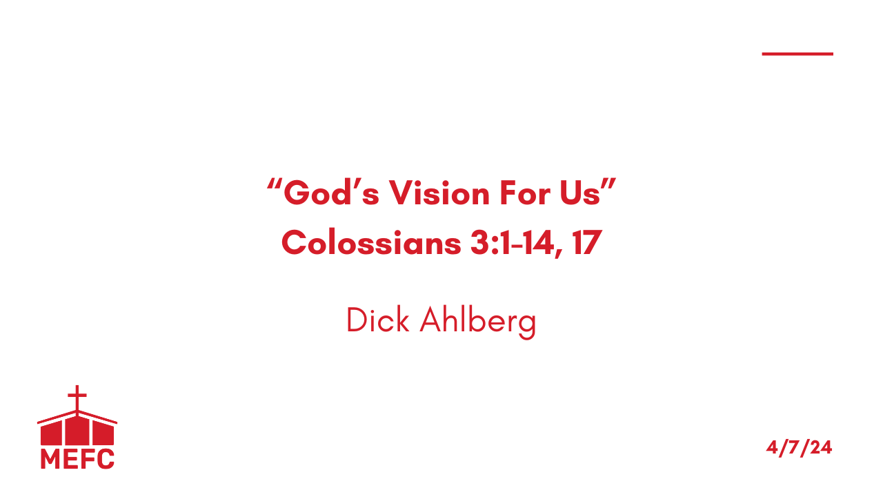 Watch Live or Past Sermons | MEFC