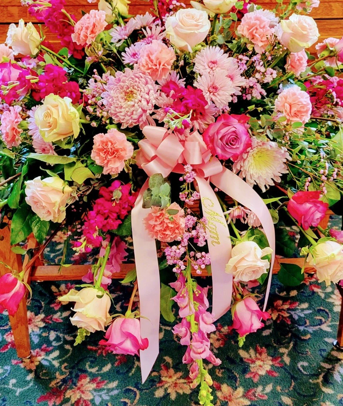 Elegant Reflection Standing Spray — Maria's Uncorked Wine Tasting Room ...