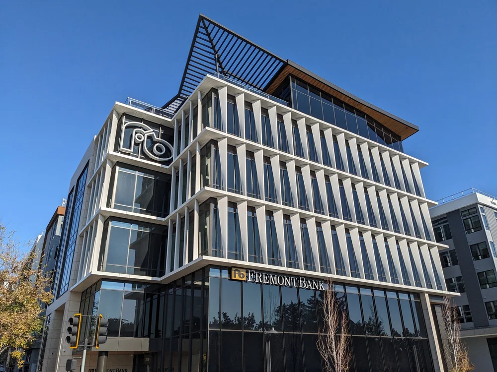 Fremont Bank Facade Sun Shade Fins — Kreysler & Associates