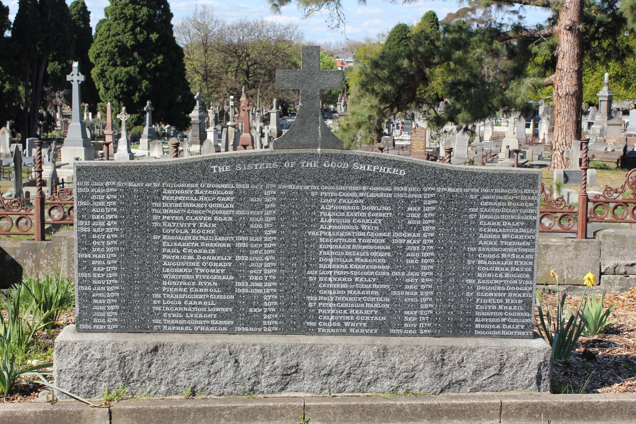 The Sisters of Mercy Memorial Garden - Boroondara (Kew) Cemetery ...