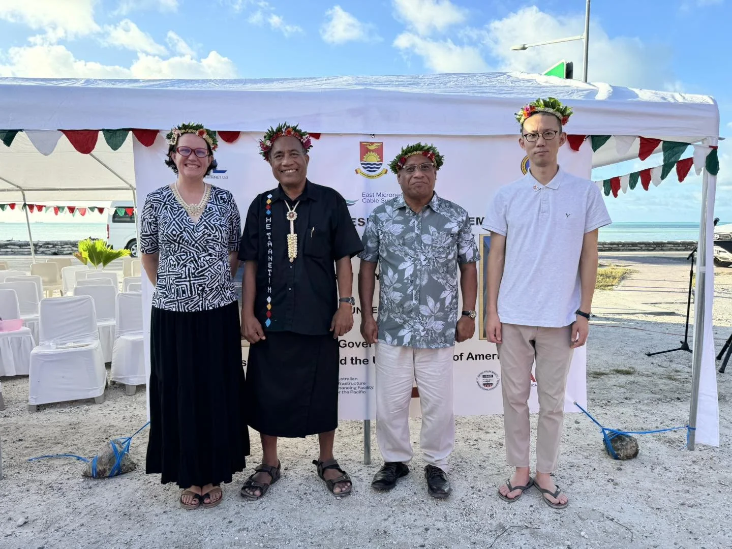Kiribati Groundbreaking Ceremony — East Micronesia Cable System