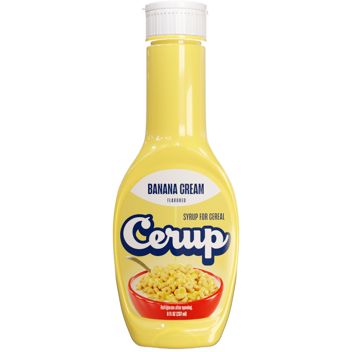 Cerup is syrup for cereal. Fun family breakfast with Cerup