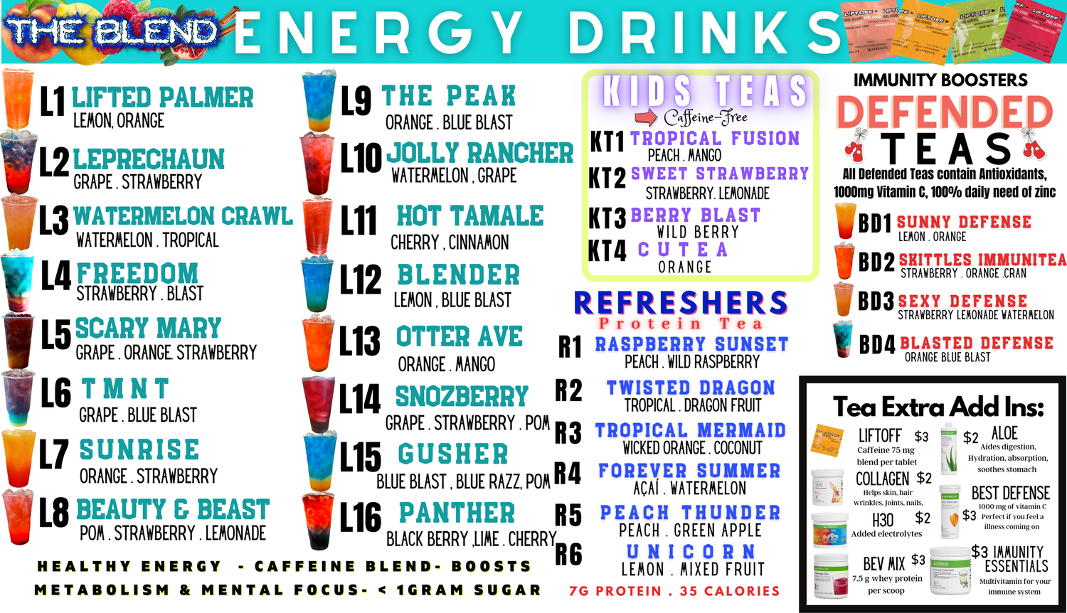 Menu — The Blend Nutrition Delivery