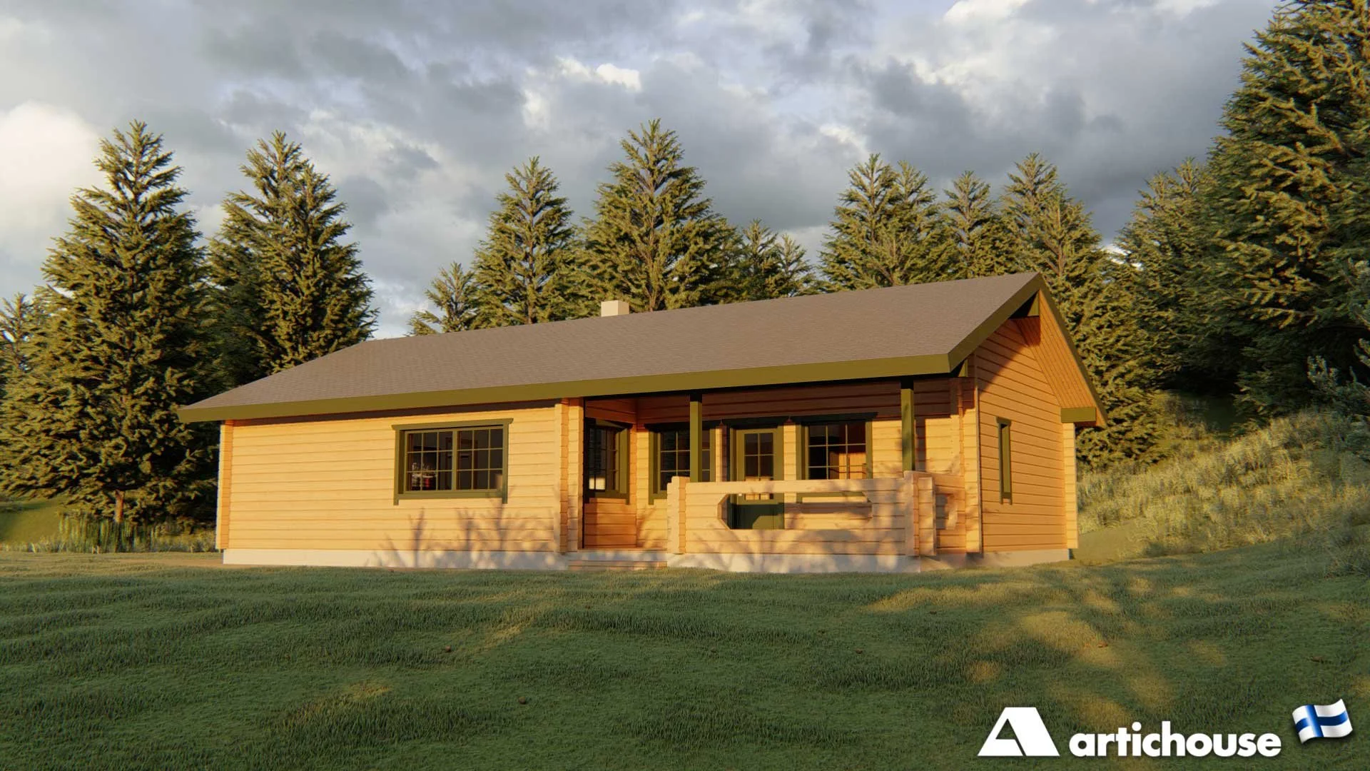 Arctic 110 Log House Kit — Mountain Lodge Homes Ltd.