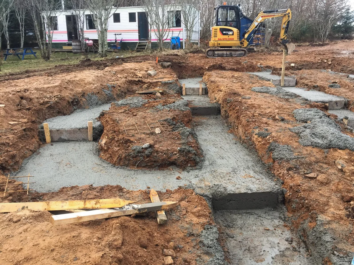 Types of foundation design suitable for log house kits — Mountain Lodge ...