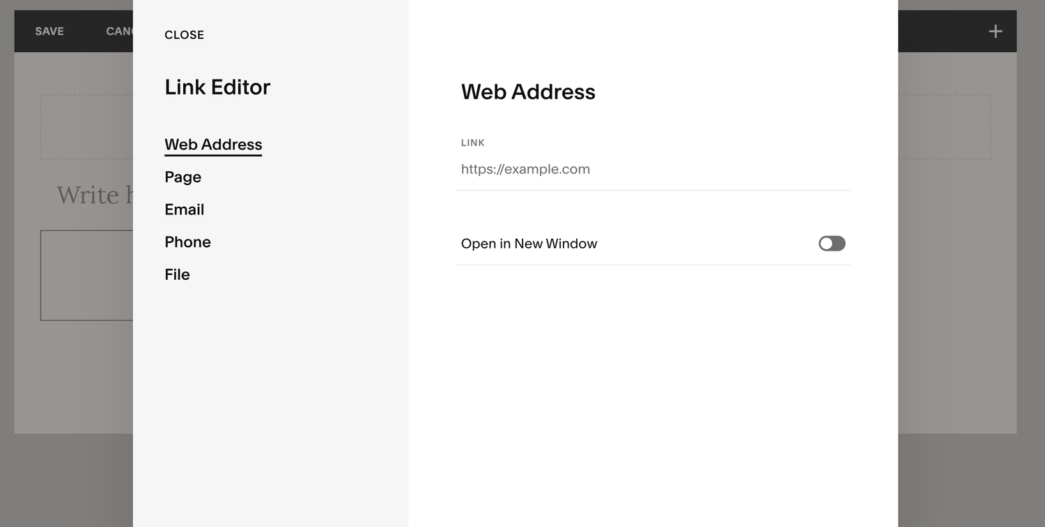 How to add Squarespace content blocks — Original Box