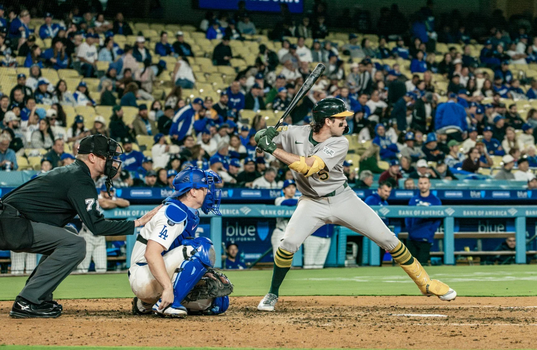 The A’s rock the Dodgers 11-1 in their series opener at Dodgers Stadium ...