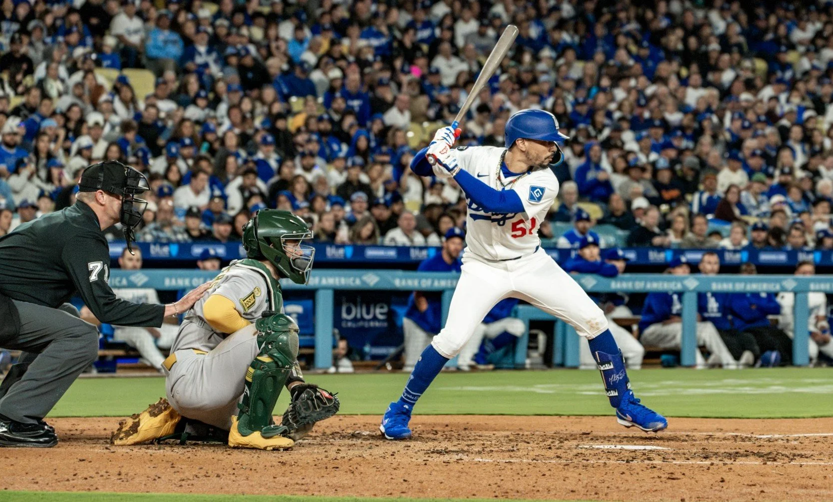 The A’s rock the Dodgers 11-1 in their series opener at Dodgers Stadium ...