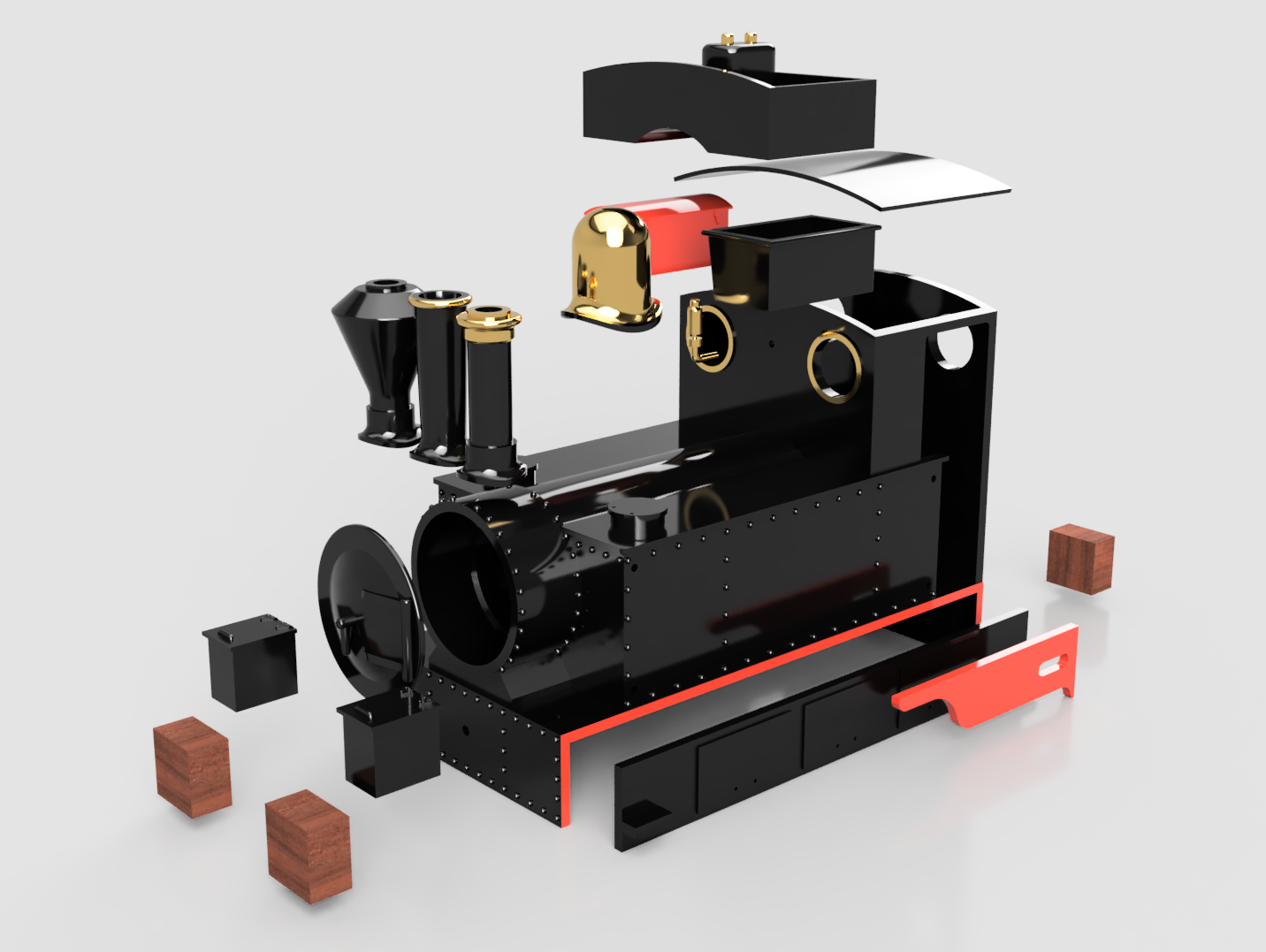 "The Vaguely-Vari" 009 scale Locomotive Body Kit — Green Mountain Model Co.