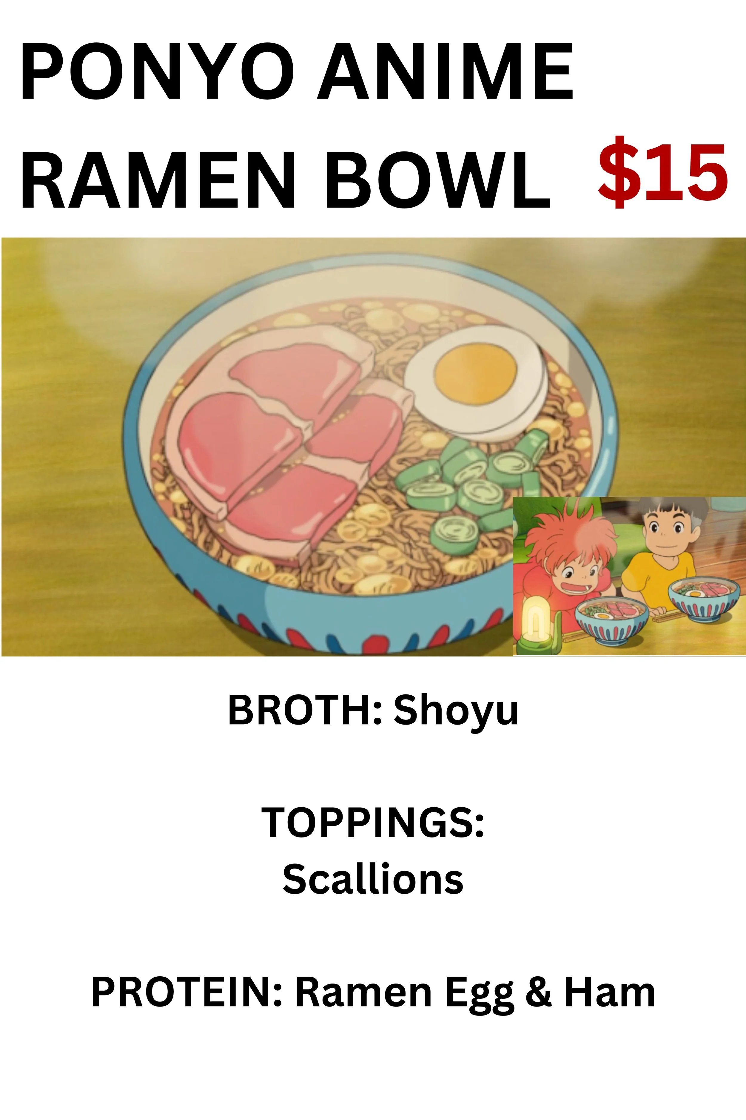 MENU — Ronin No Yatai