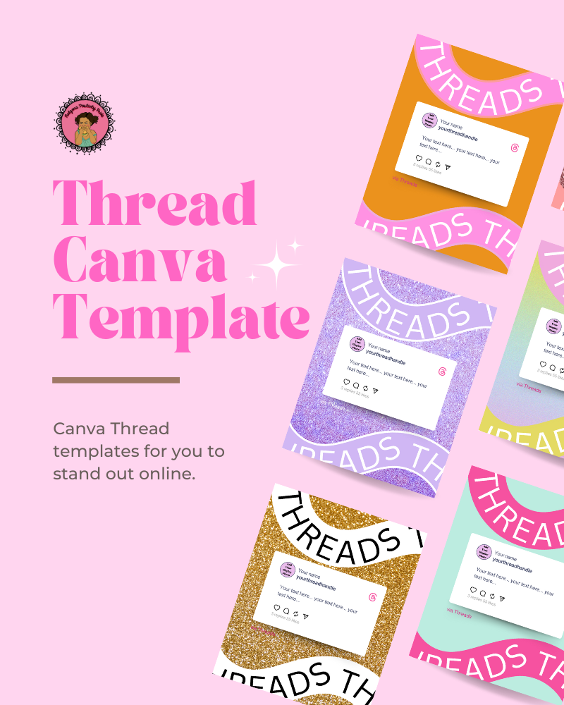 Instagram Threads Post Template Canva Template to Share Threads Posts ...