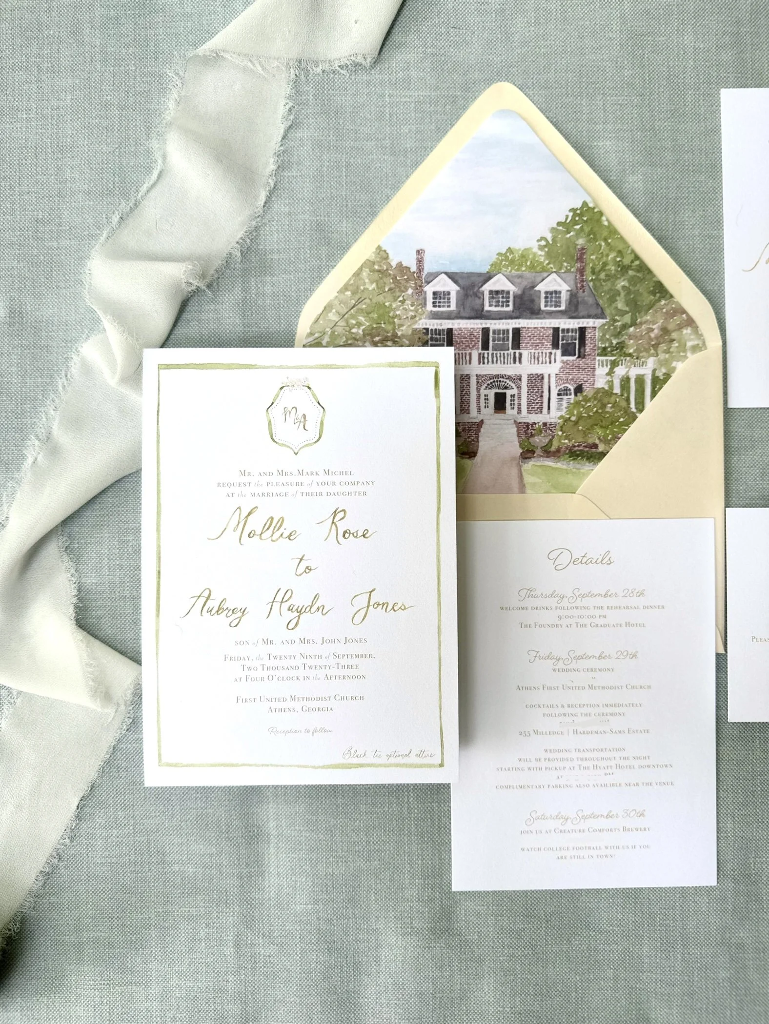 Wedding Invitation Suite — Lizzy Sutton Studio