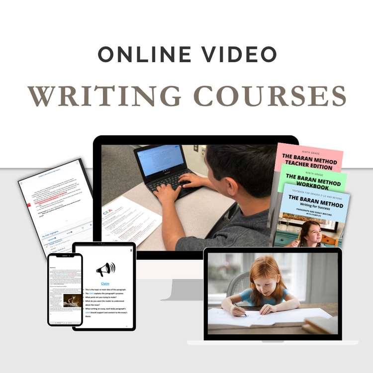 High School Paragraph Writing Course — The Baran Method