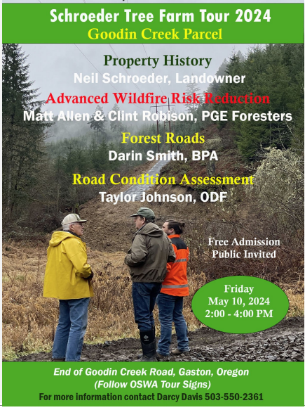 YCSWA Schroeder Tree Farm Tour — Oregon Small Woodlands Association