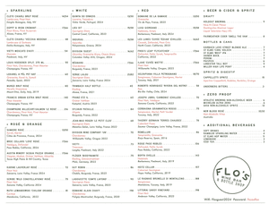 Menu — Flo's Wine Bar & Bottle Shop