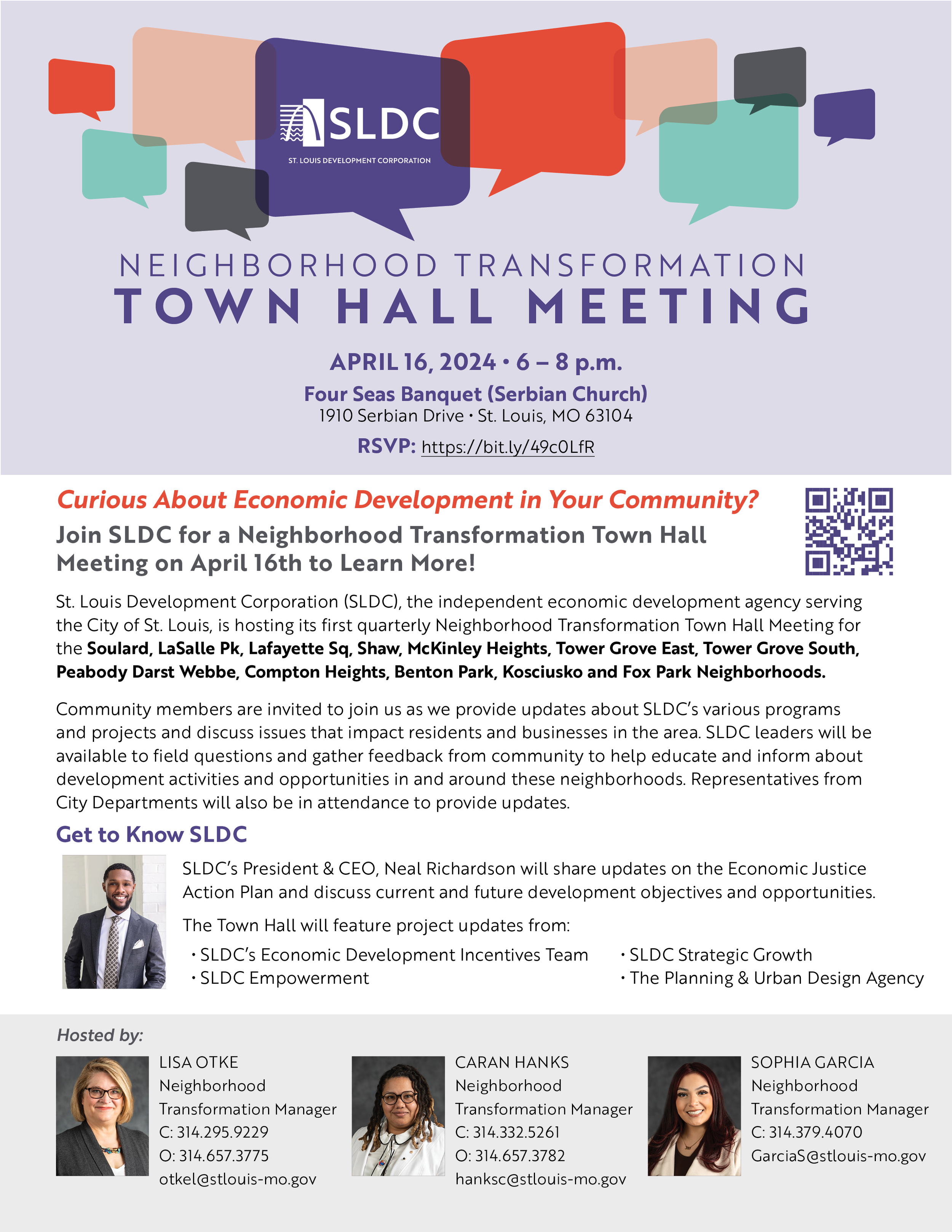 Neighborhood Transformation Town Hall Meeting — SLDC, St. Louis ...