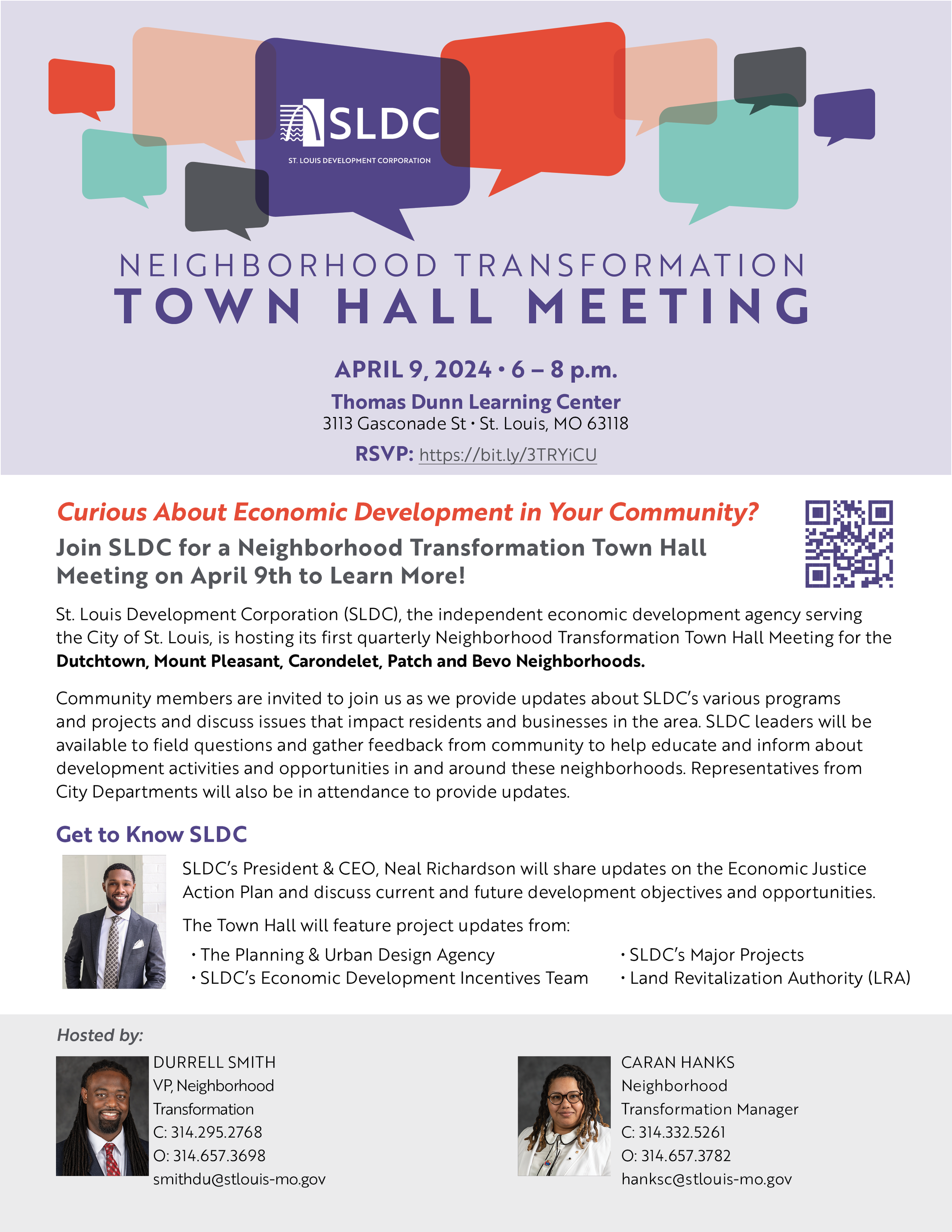 Neighborhood Transformation Town Hall Meeting — SLDC, St. Louis ...
