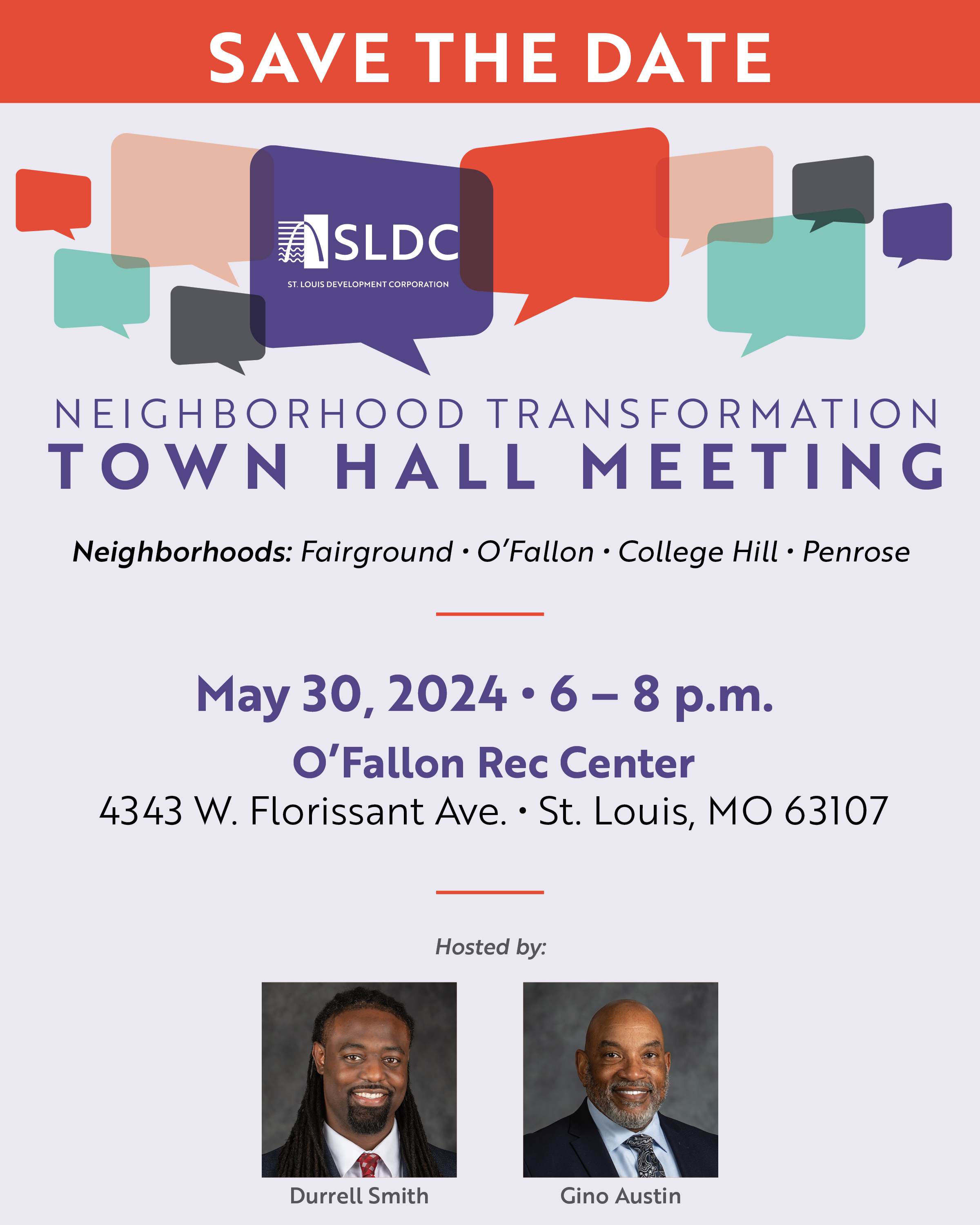 Neighborhood Transformation Town Hall Meeting — SLDC, St. Louis ...