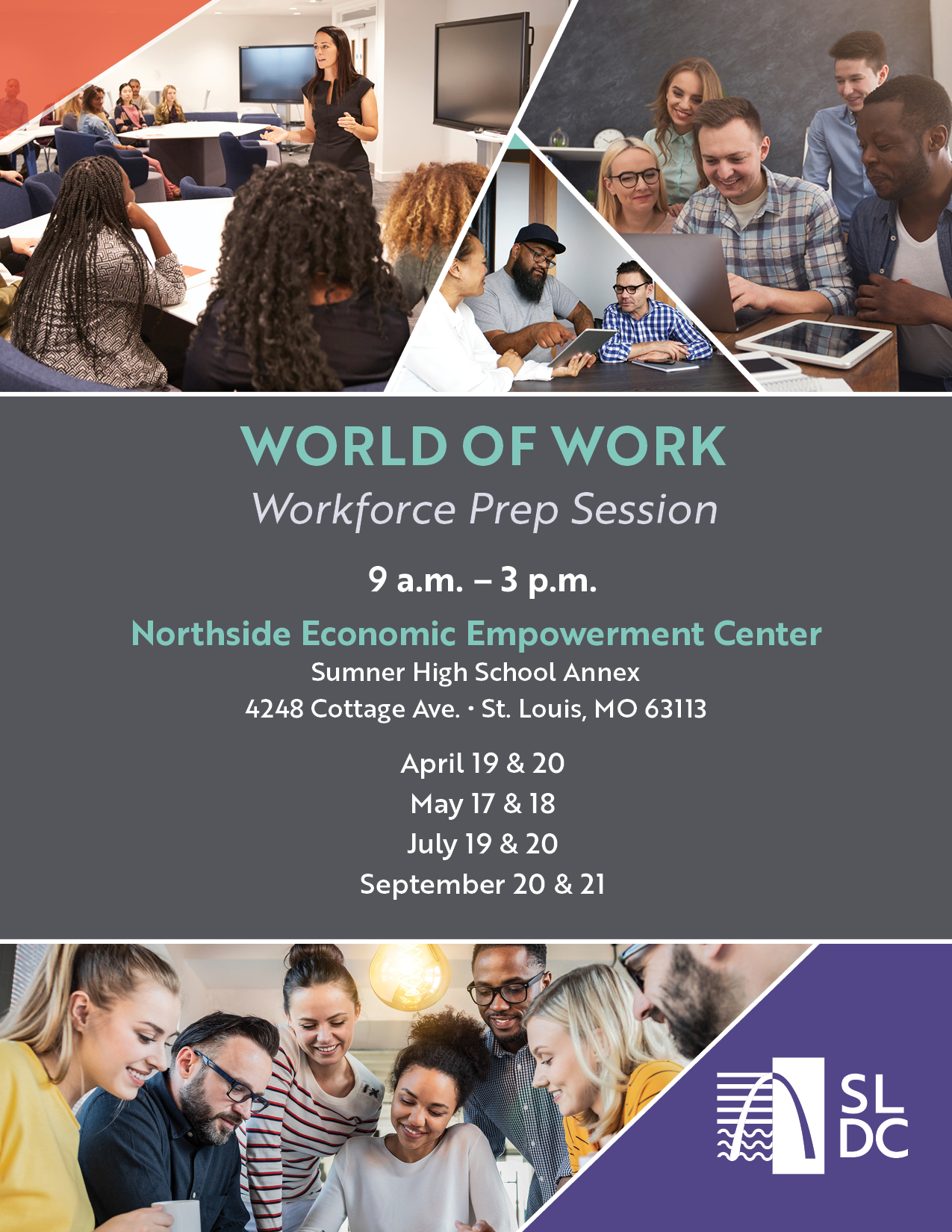 World of Work — SLDC, St. Louis Development Corporation, Header Logo