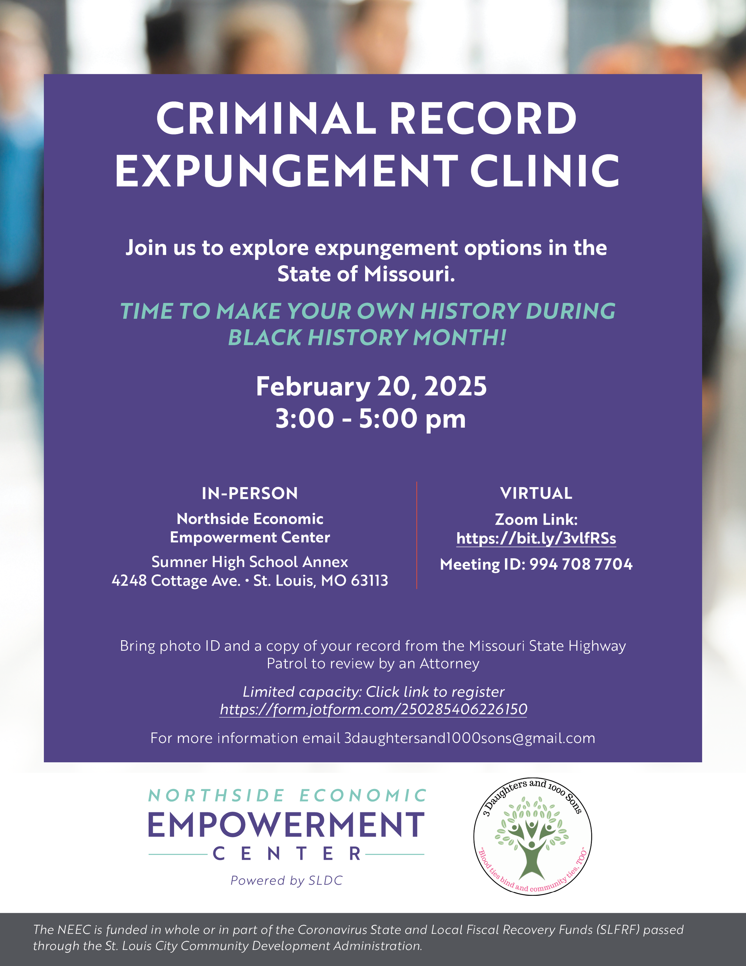CRIMINAL RECORD EXPUNGEMENT CLINIC — SLDC, St. Louis Development ...