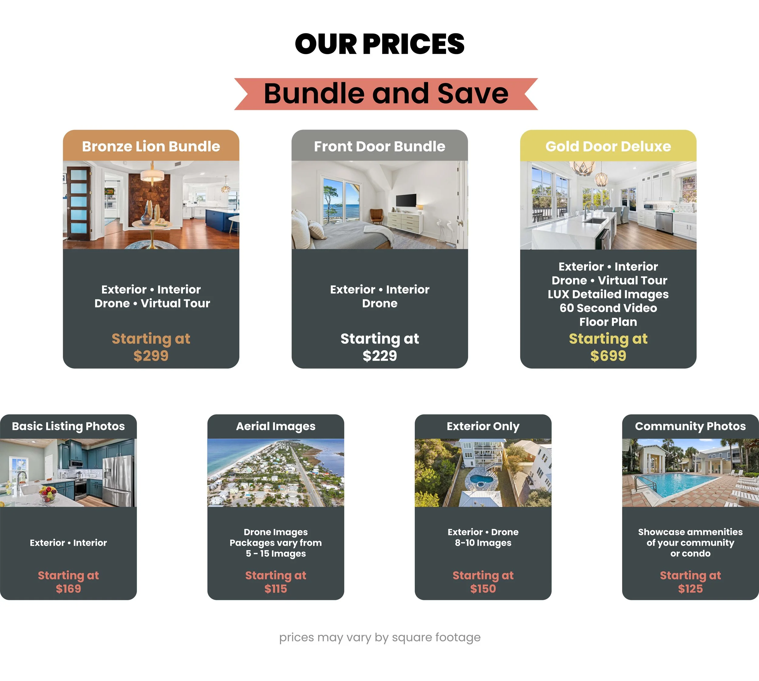 PRICING — Front Door Photo