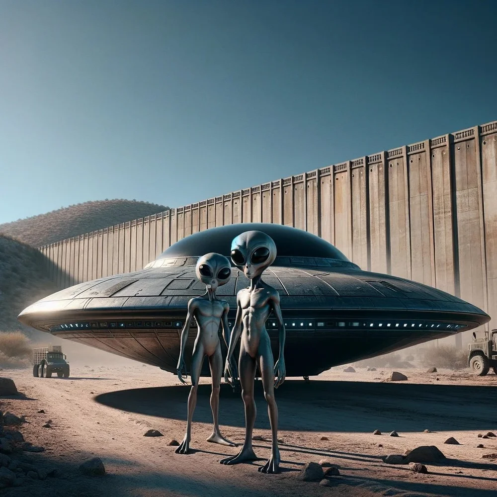 The Aliens Came and waited: An Intergalactic Comedy at the Border Wall ...