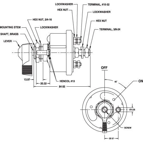 Cole Hersee 75910BX - Battery Isolator Switch | Safety Products Australia