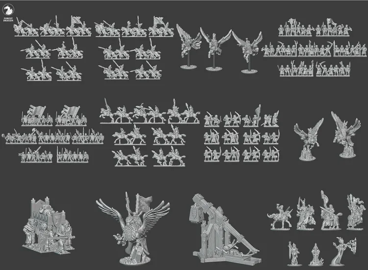 10mm High Elf 2k Army Bundle — Adrah Labs