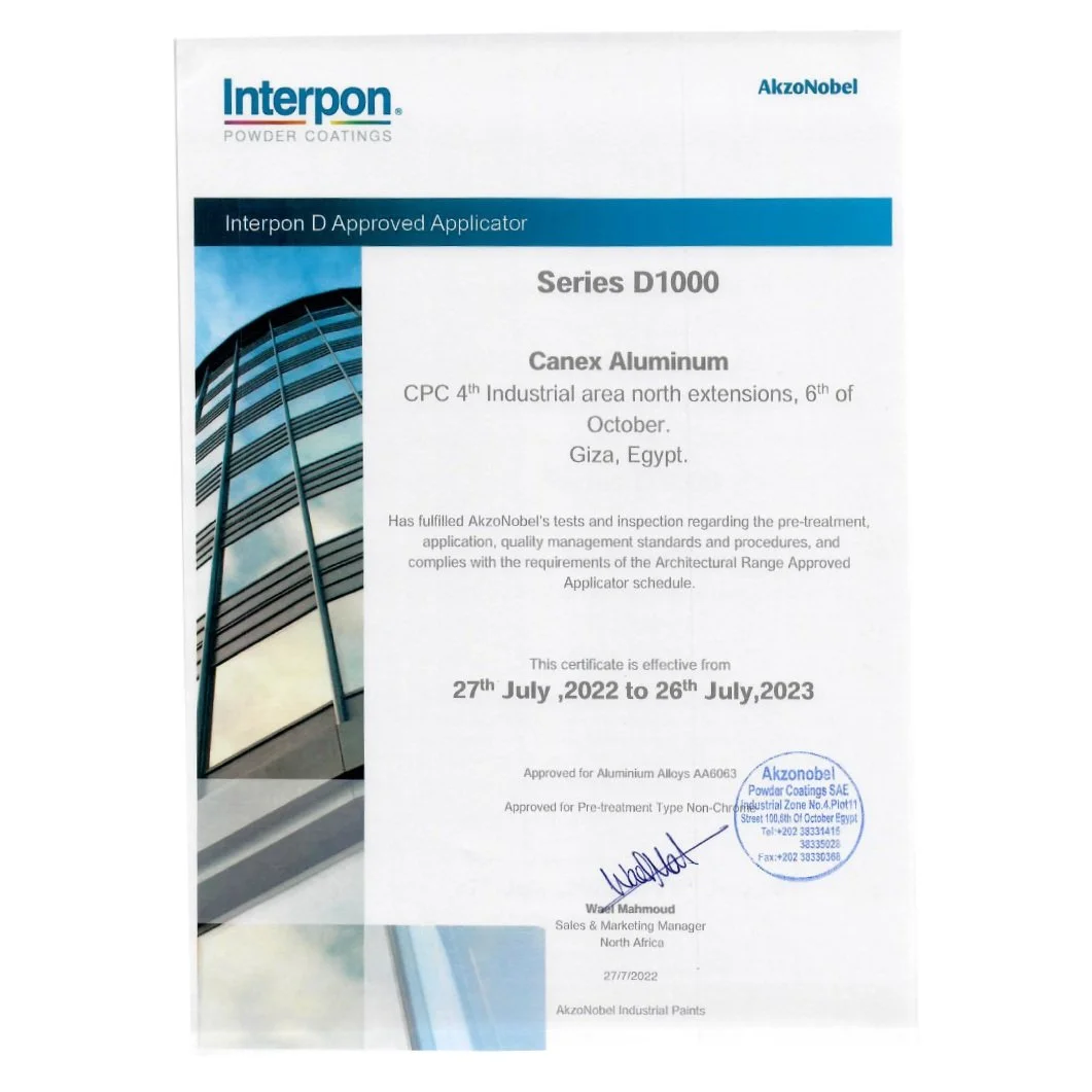 Certifications — CANEX