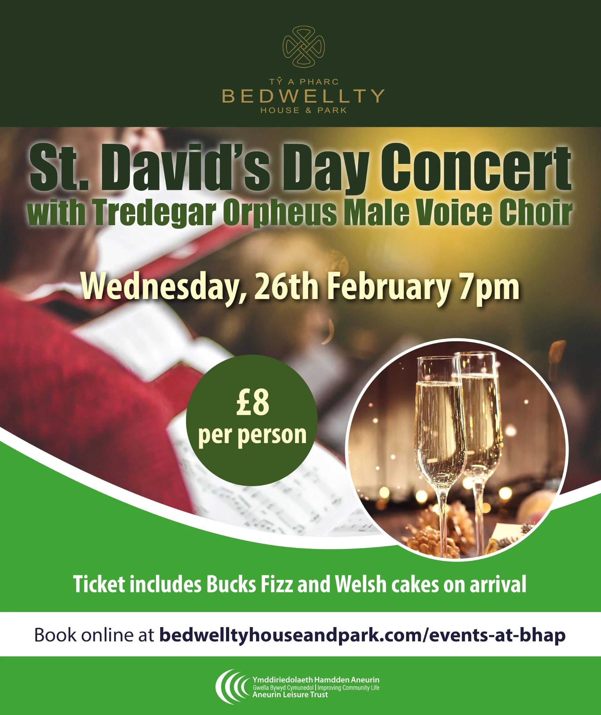 St. David's Day Concert with Tredegar Orpheus Male Voice Choir — Bedwellty House & Park