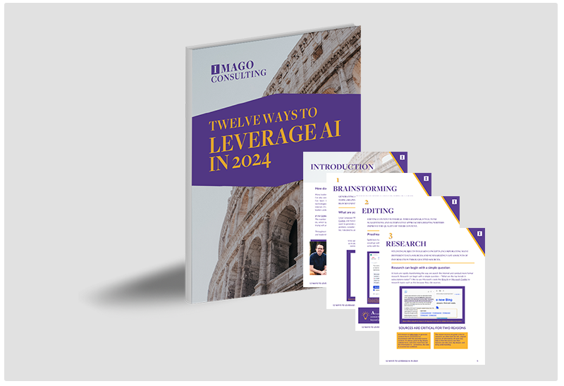 12 Ways to Leverage AI in 2024 — Imago Consulting