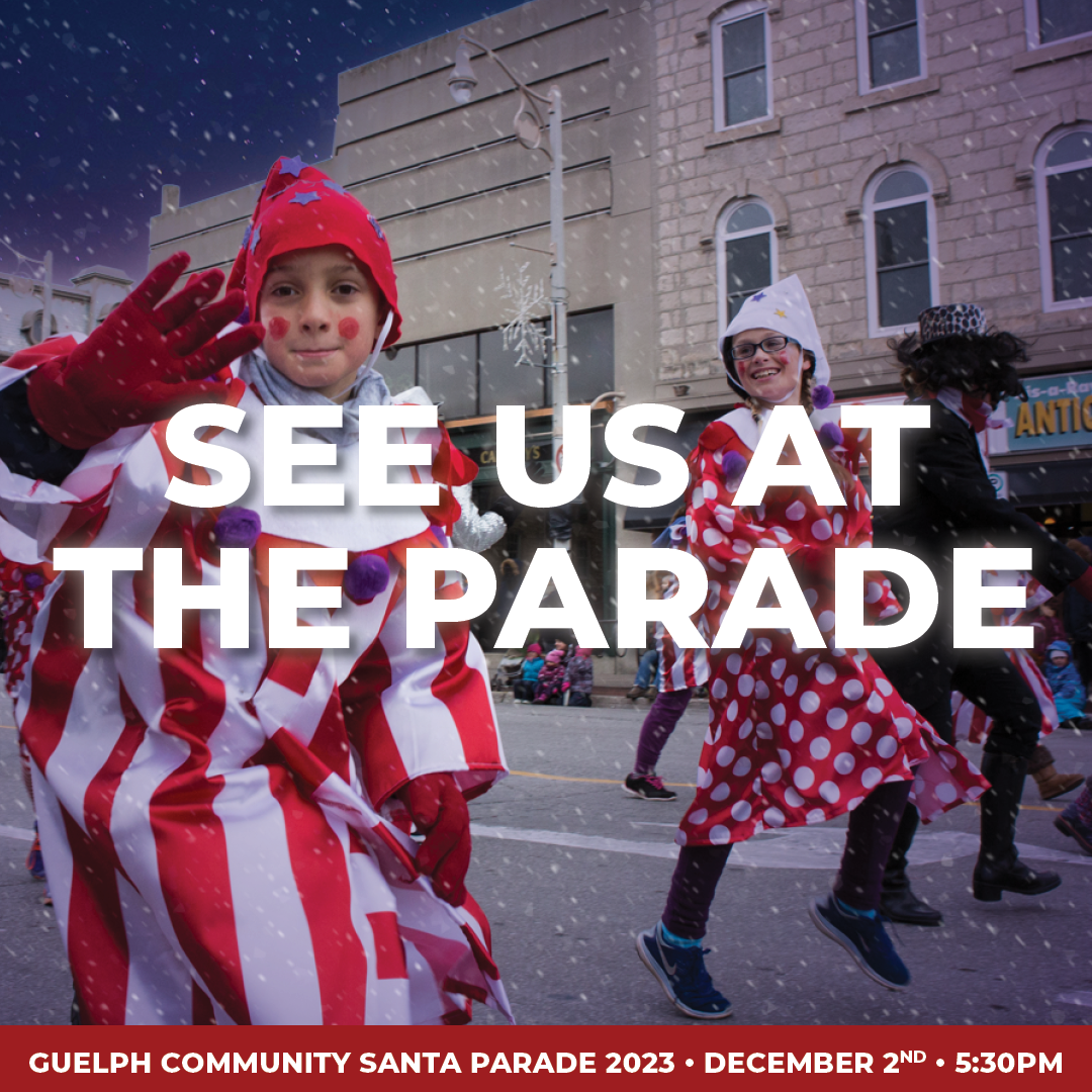 About 1 — Guelph Community Santa Parade Saturday December 2nd, 5.30pm