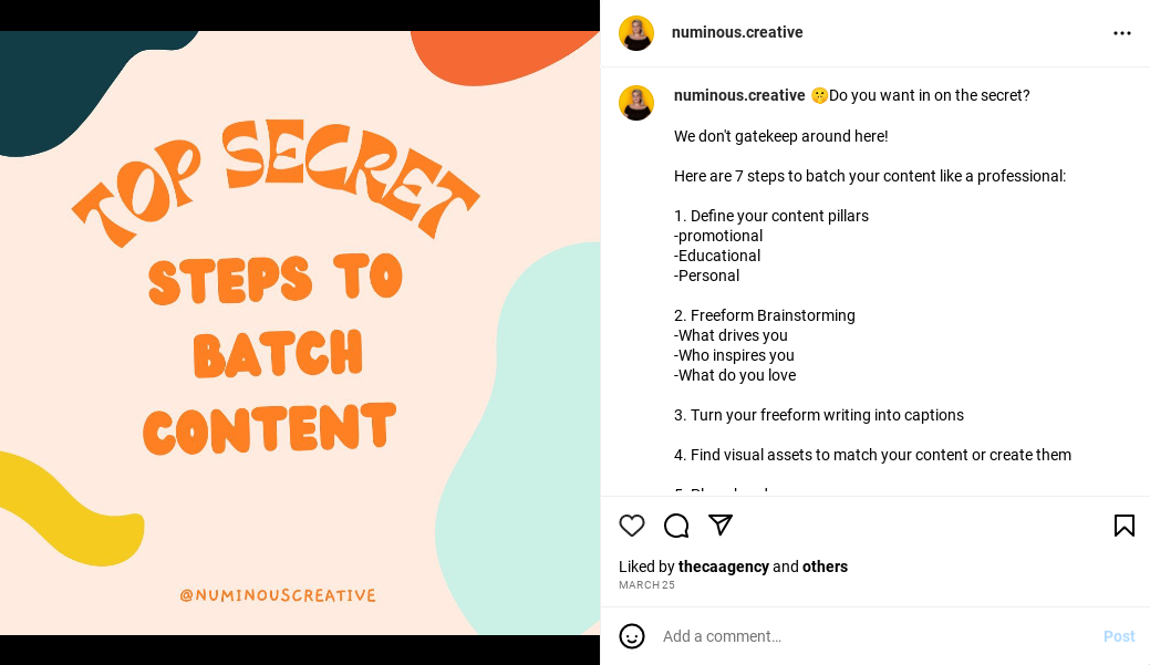 8 Types of (easy) Instagram Posts That do Really Well — Numinous