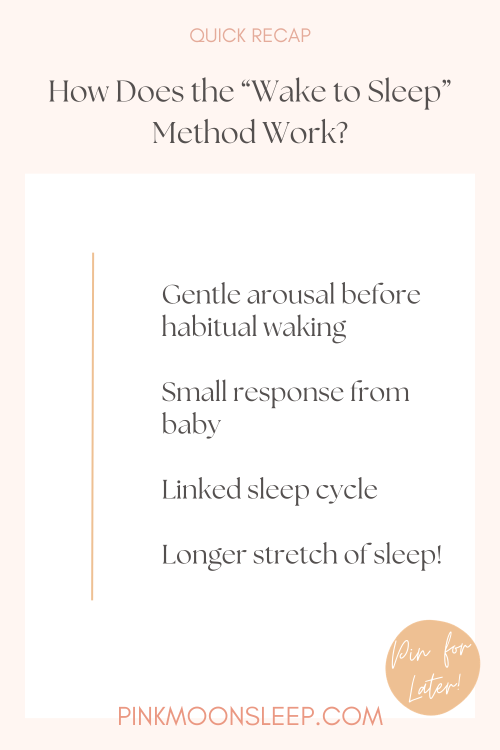 What is the "Wake to Sleep" Method and How to do it — Pink Moon Sleep
