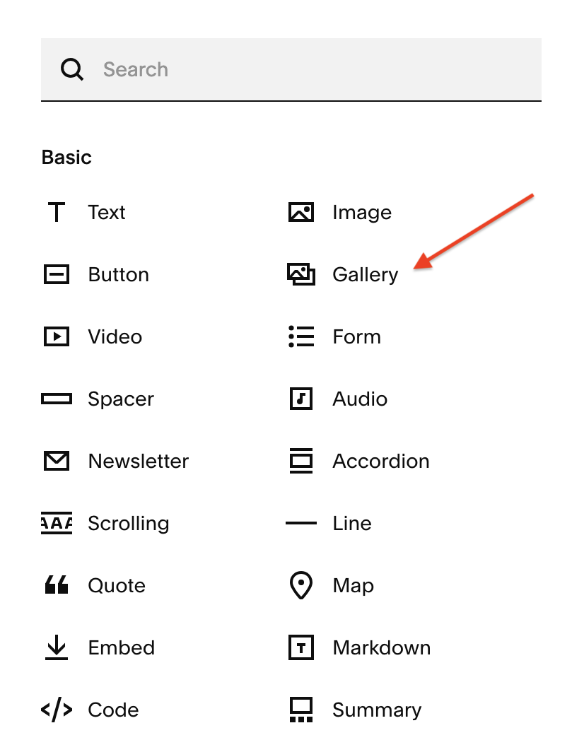 Display Gallery Grid Block 3 Across on Mobile in Squarespace