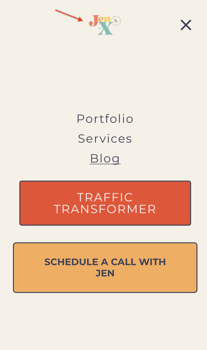 Use a Different Logo in the Mobile Open Menu in Squarespace