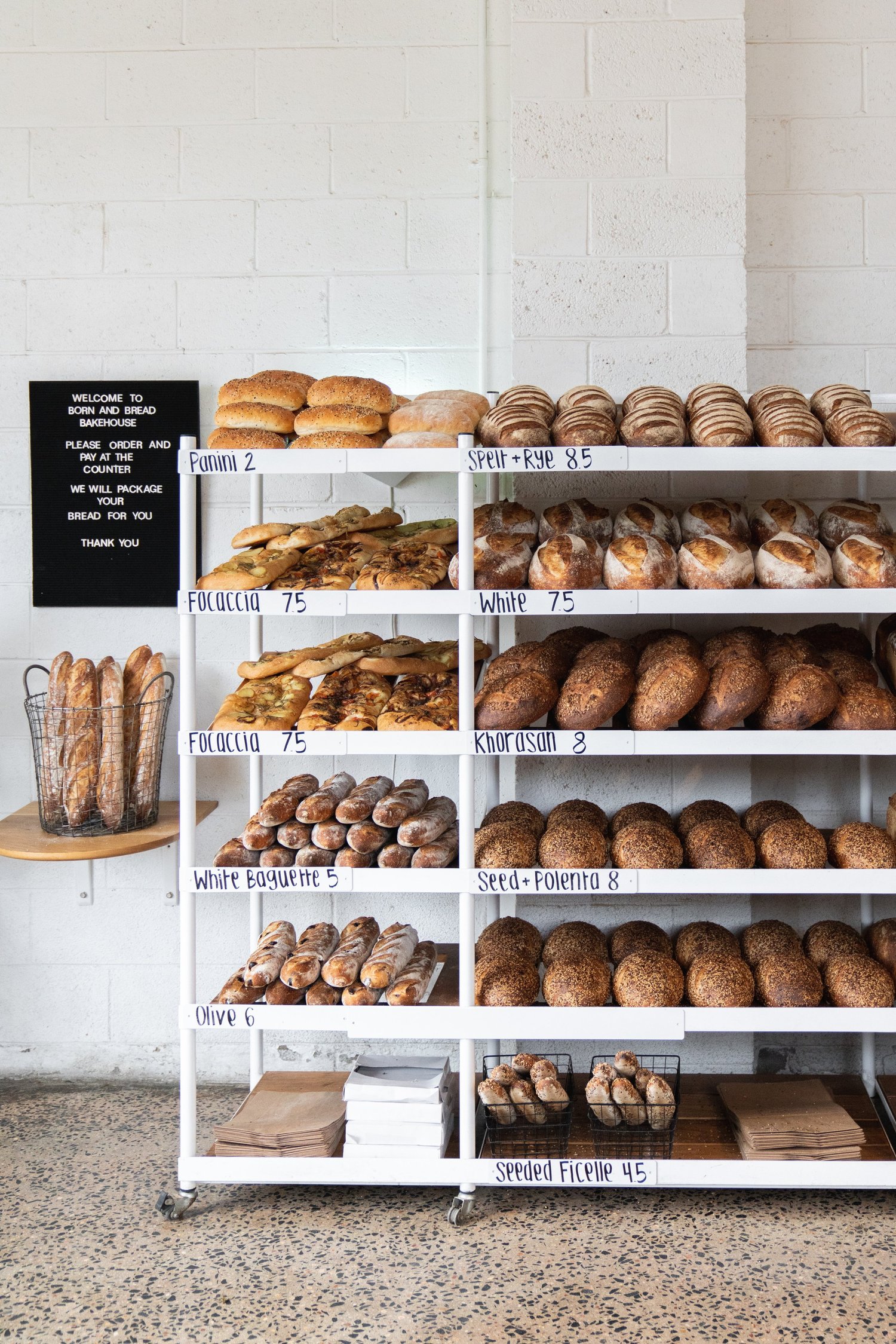 our menu — Born & Bread Bakehouse