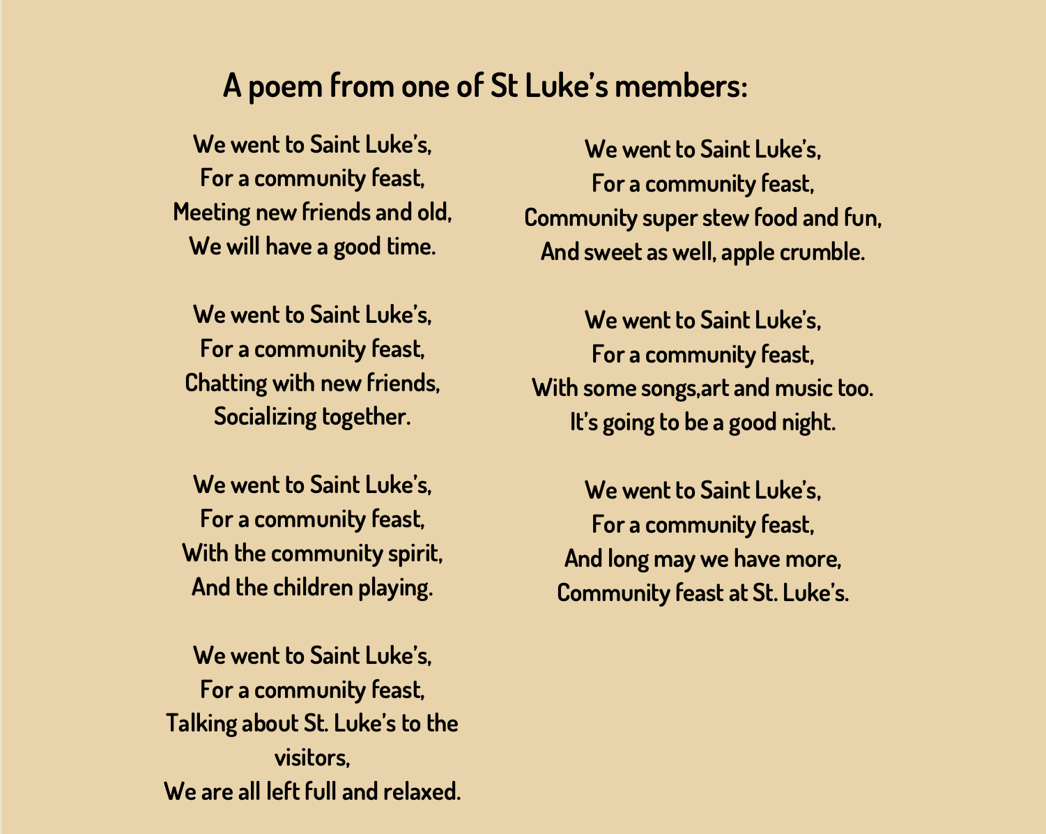 St Luke’s Super Stew — Octopus Community Network