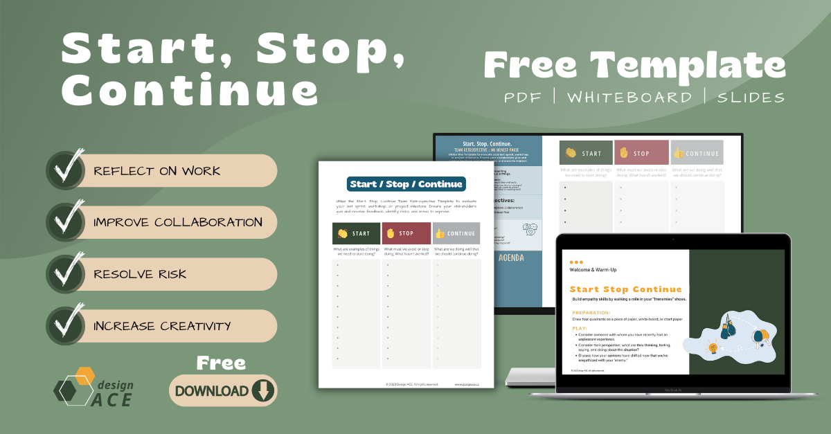 Start, Stop, Continue | designACE
