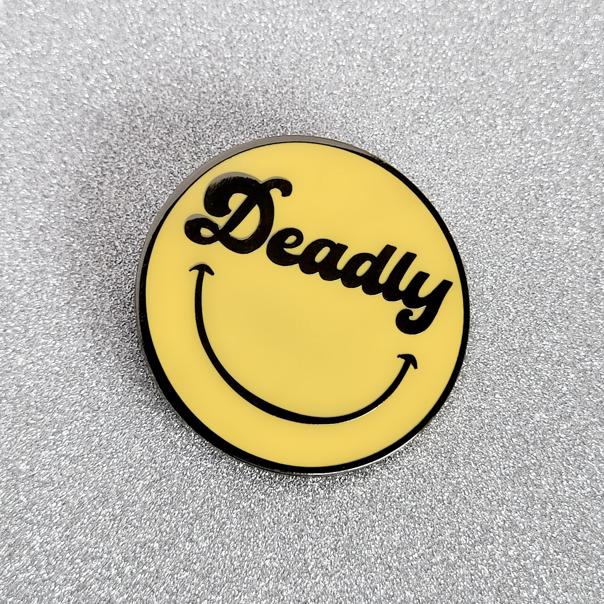 Deadly Enamel pins shipped from Dublin.