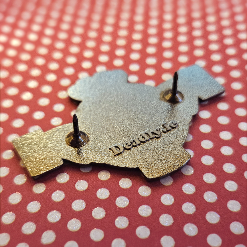 Deadly Enamel pins shipped from Dublin.