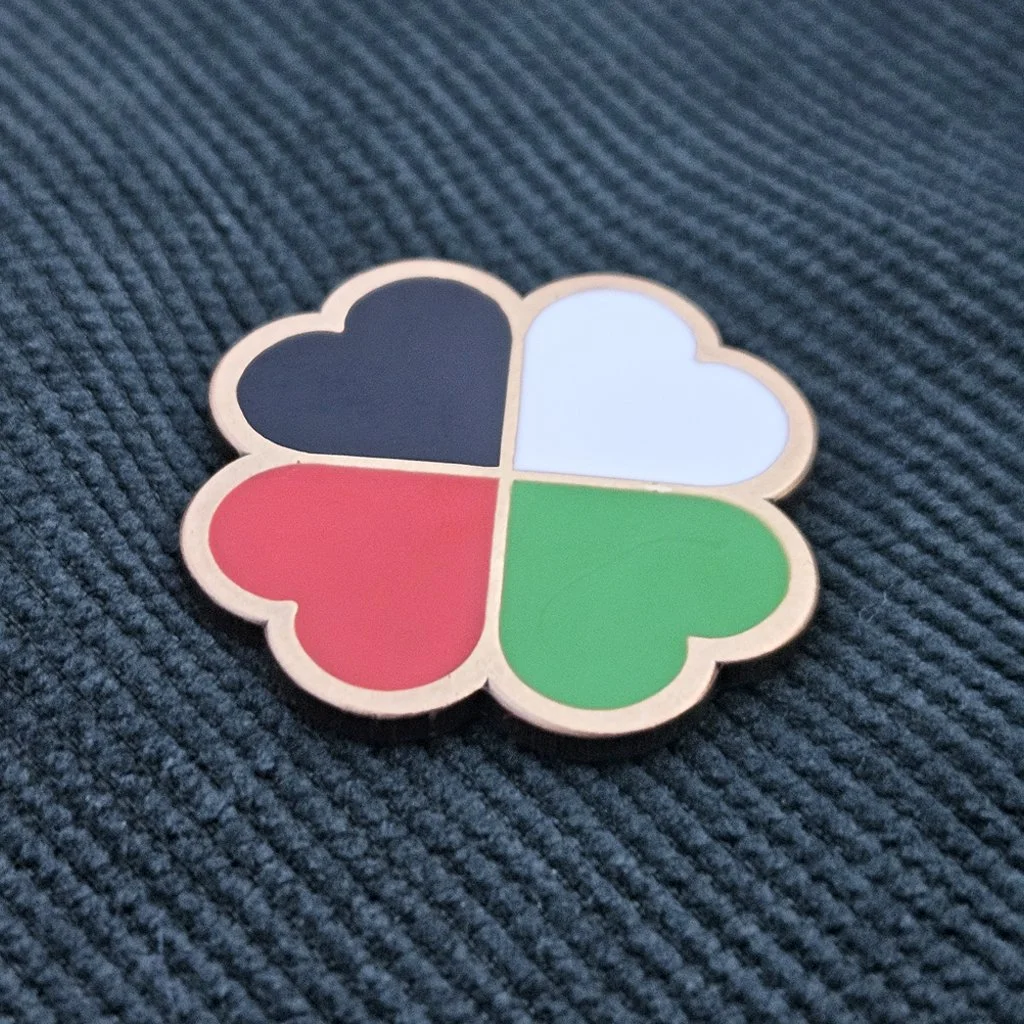 Deadly Enamel pins shipped from Dublin.