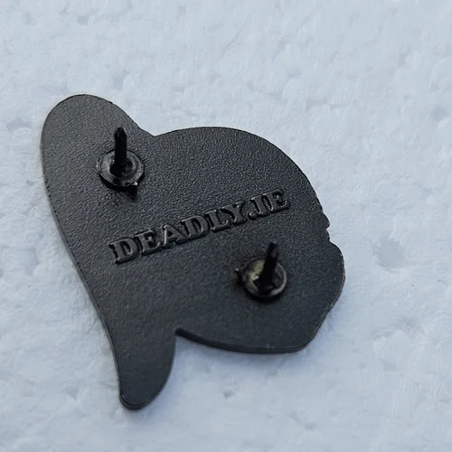Deadly Enamel pins shipped from Dublin.