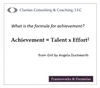 The Formula for Achievement — Claritas Consulting & Coaching, LLC