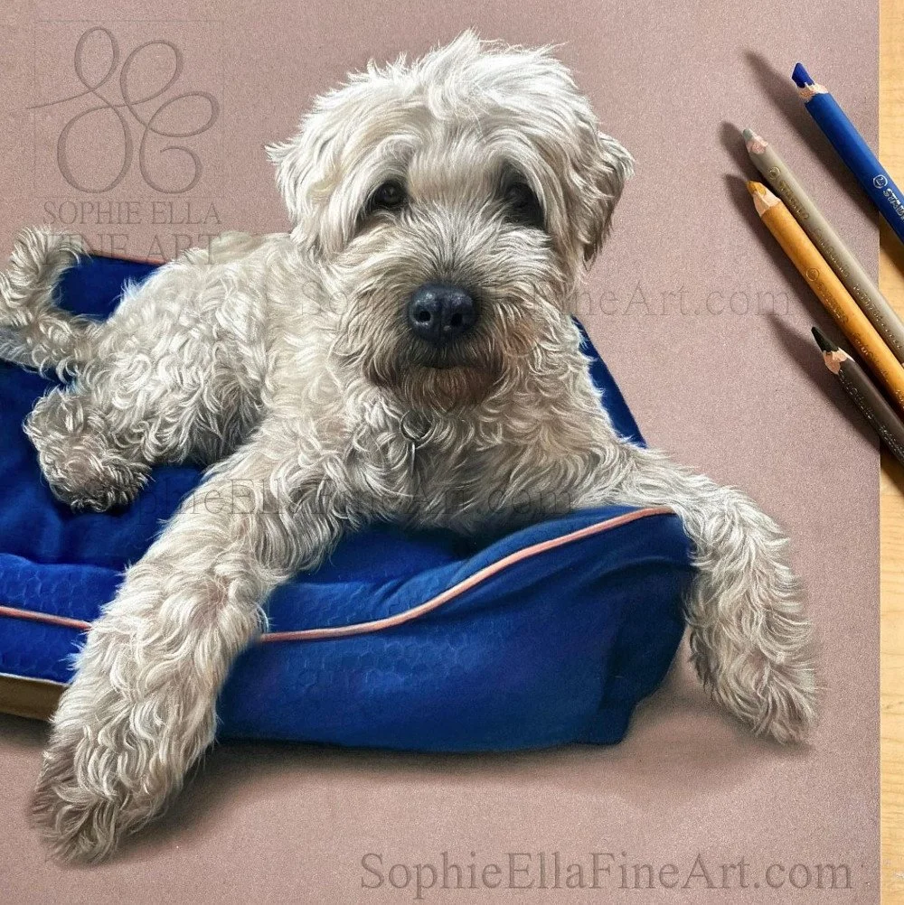 Incredibly Realistic Dog Pet Portraits from Photos | Sophie Ella Fine ...